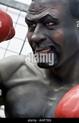 Mike Tyson life size statue black man Stock Photo - Alamy