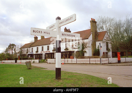 The Two Brewers Pub at Chipperfield Herts village pubs village green ...