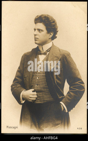 Portrait of Pietro Mascagni - an Italian composer primarily known for ...