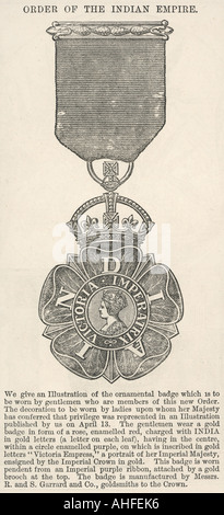 ORDER OF INDIAN EMPIRE Stock Photo - Alamy