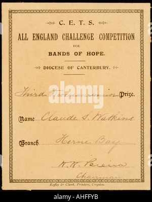 BAND OF HOPE PRIZE Stock Photo - Alamy