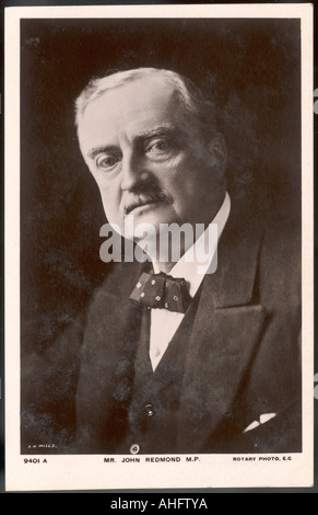 JOHN REDMOND (1856-1918) Irish nationalist MP caricatured on a 1910 ...