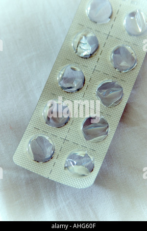 Empty pill packet Stock Photo - Alamy