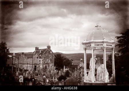Church of the "Holy Rude" and statues of Margaret and Agnes in Cemetery ...