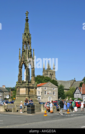 The market square in Helmsley in North Yorkshire in 1980. The image ...