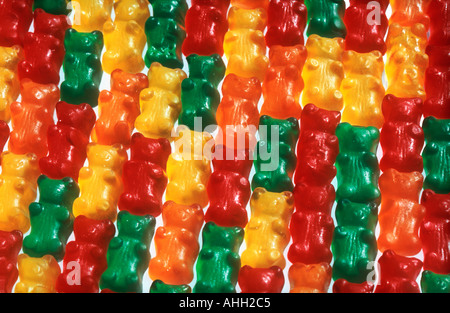 Jelly Babies in a rows Stock Photo - Alamy