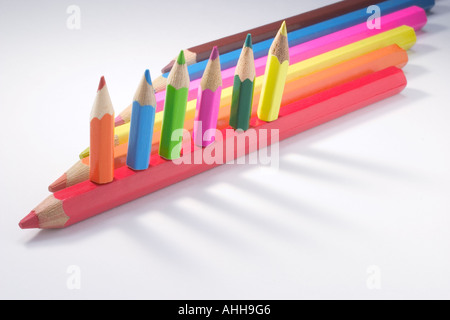 Long and Short Pencils Stock Photo - Alamy