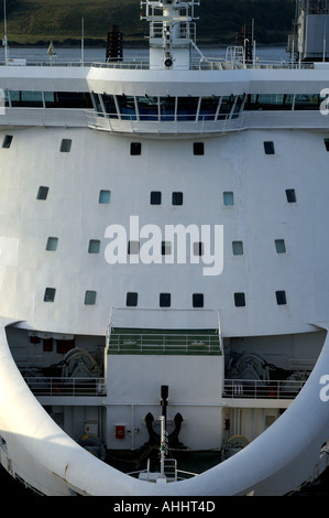 Bridge bows of ship in Falmouth docks Cornwall dusk Smile smiling Stock ...