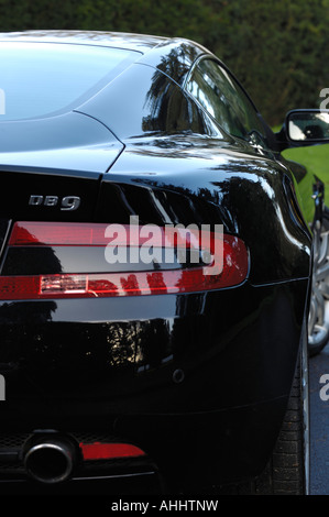 Aston Martin DB9 rear offside view showing light cluster Stock Photo ...