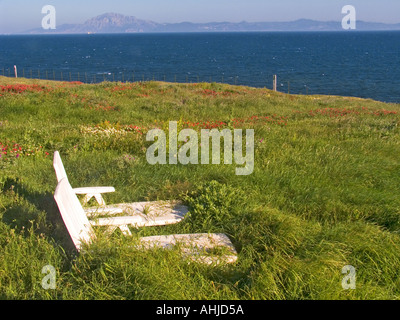 Straits of Gibraltar. Tarifa and Morocco Stock Photo - Alamy