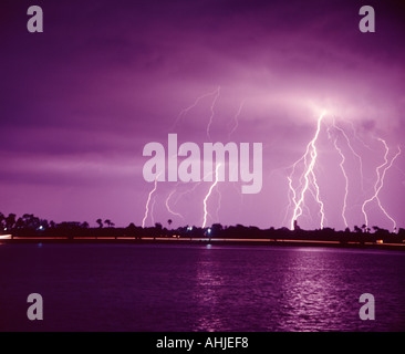 Multiple Lightning Strikes Stock Photo - Alamy