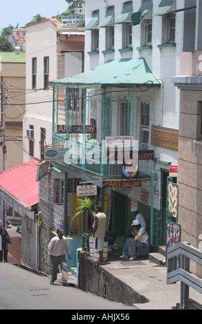 Caribbean, GRENADA, St. George's, St. George's Bus Station Stock Photo ...