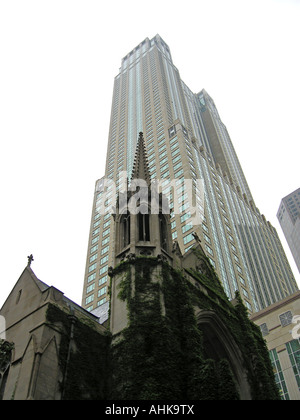Old vs New Architecture Comparison Glass Building and Brick Side by ...