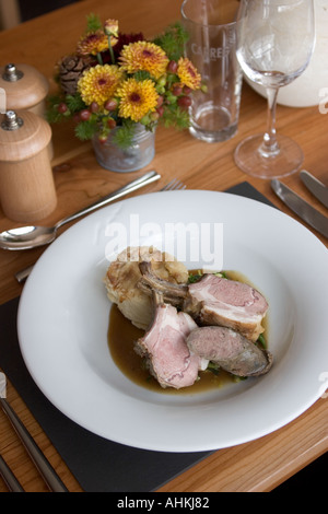 Best End of Brecon Lamb with Glamorgan Sausage Spring Greens and Cream ...