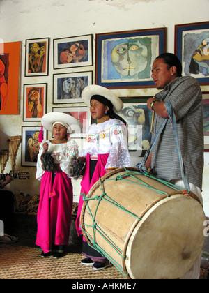 Traditional music band, Ecuador, South America Stock Photo - Alamy