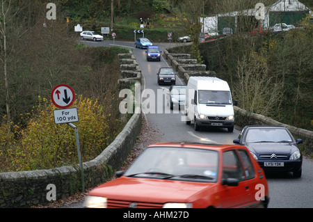 Gunnislake; Bridge over the River Tamar; Cornwall Stock Photo - Alamy