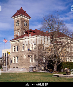Clock Tower of Polk County Courthouse in Des Moines, Iowa Stock Photo ...