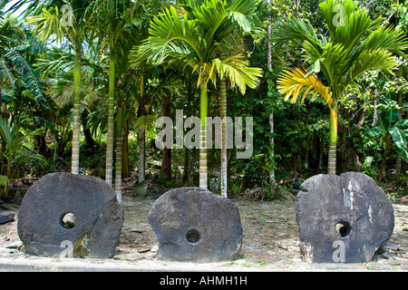 Traditional Stone Money or Rai Yap Island FSM Micronesia Stock Photo ...