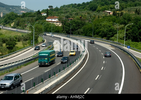 Italian Toll road turnpike Autostrada Italy Cars Stock Photo - Alamy