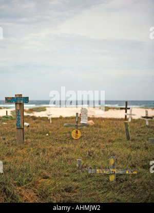 A pet cemetery along Aruba's Caribbean coastline Stock Photo - Alamy