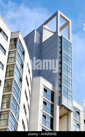 Modern Altolusso apartment building Cardiff city centre South Wales UK ...