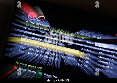 Channel 4 On Demand service 4OD as displayed on a HD High Definition ...