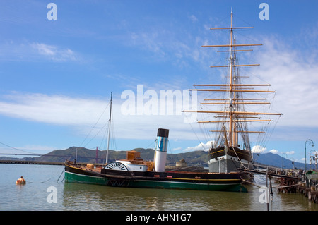 Sailing ship Balclutha docked at Fisherman's Wharf San Francisco ...