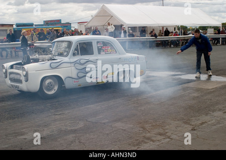 Supercharged Ford Anglia Popular drag car with V8 supercharged engine ...