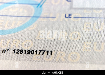 French check in euro currency Stock Photo - Alamy