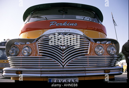 malta bus yellow front horse horseshoe traditional good luck symbol ...