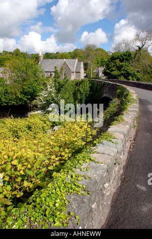 The river Afon Dwyfor Llanystumdwy, Gwynedd, in snow Stock Photo - Alamy