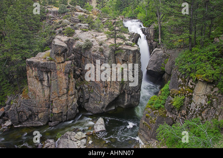 Shell Falls in the Bighorn Mountains of Wyoming Stock Photo - Alamy