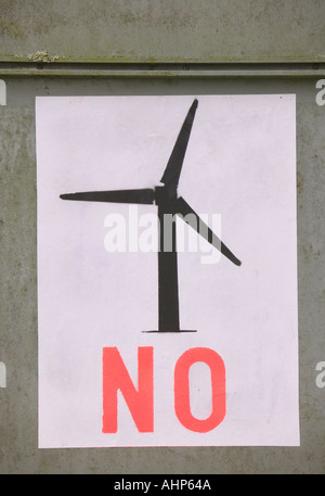 'No more wind turbines in the Lammermuirs' sign, Lammermuir hills ...