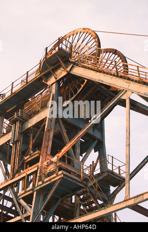Haig Pit pit winding gear whitehaven Stock Photo - Alamy