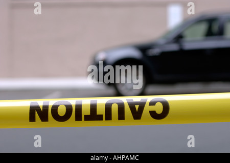 Caution sign Cambridge Massachusetts USA Stock Photo - Alamy