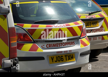 police car crimestoppers uk Stock Photo - Alamy