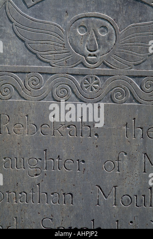 Old weathered headstones at Chester Village Cemetery which is in scenic ...