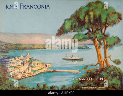 Cunard Line promotional brochure for the RMS Carinthia circa 1926 ...