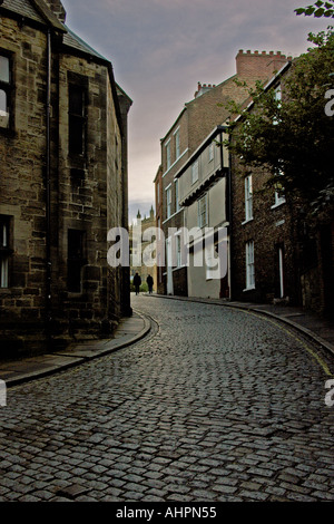 Cobbled Stone Street, Durham, England, UK Stock Photo - Alamy