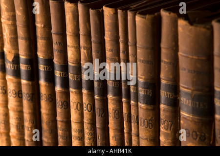 Row of old english Statutes law books Stock Photo - Alamy
