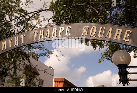 Myrt Tharpe Square in Cocoa Village on the East Coast of Florida Stock ...