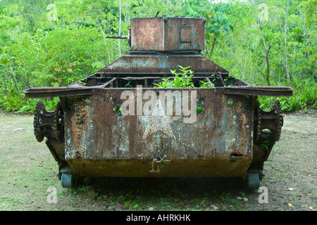 US Amphibious Landing Tank Relic Peleliu Republic of Palau Stock Photo ...
