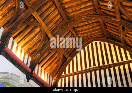 Vaulted wooden roof dating from middle ages in Gainsborough Old Hall ...