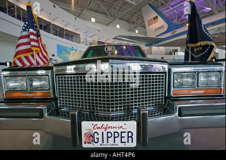 The Gipper license plate on display at the Ronald Reagan Presidential ...