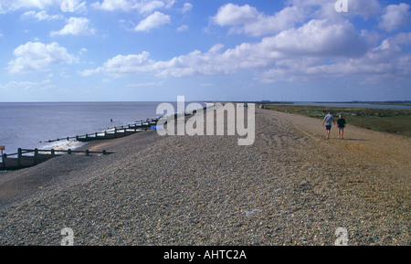 Orford Ness, view across the River Alde towards Orford Ness nature ...