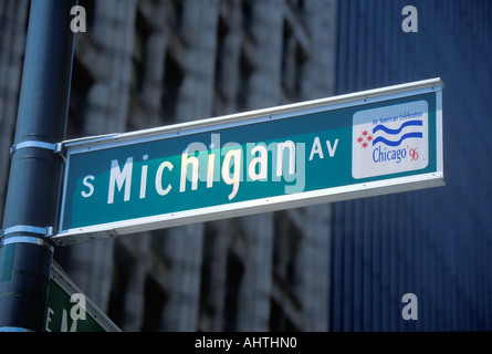 A sign that reads ?S Michigan St Stock Photo - Alamy