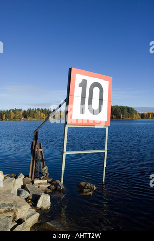 speed limit for boats Stock Photo - Alamy