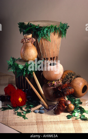 Hawaiian musical instruments Stock Photo - Alamy