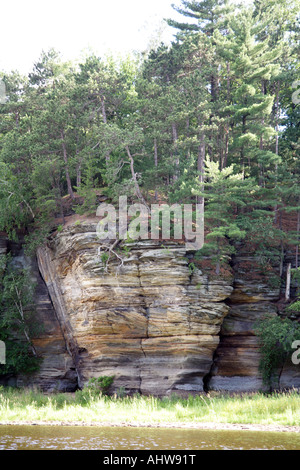 Rock Formations at Wisconsin Dells Stock Photo - Alamy