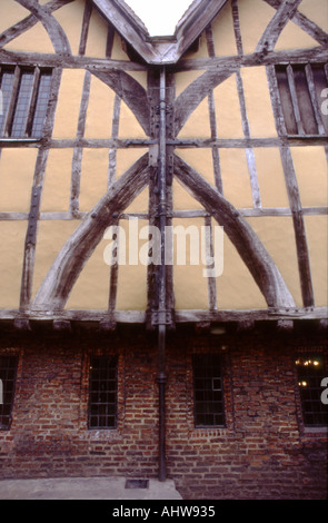 Medieval construction features of commercial building Stock Photo - Alamy